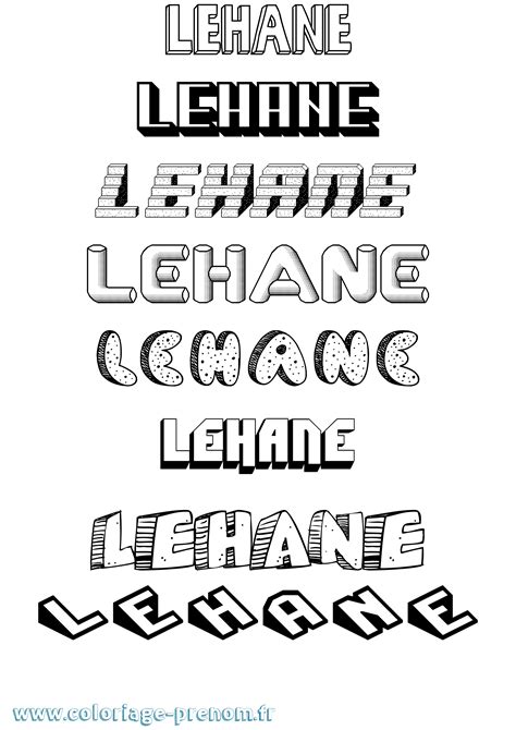 Coloriage Du Prénom Lehane à Imprimer Ou Télécharger Facilement