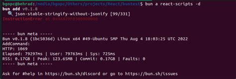 Segmentationfault At 0xbc00000000000000 React Scripts · Issue 1088