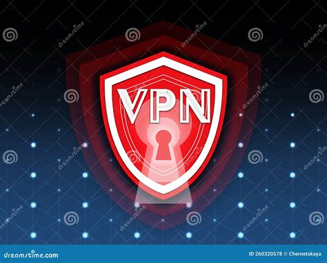 Concept Of Secure Network Connection Acronym Vpn On Color Background