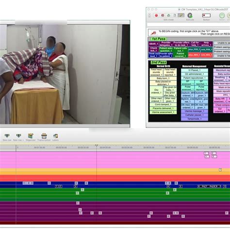 Example Of Studiocode™ Code Window With Teamwork And Communication