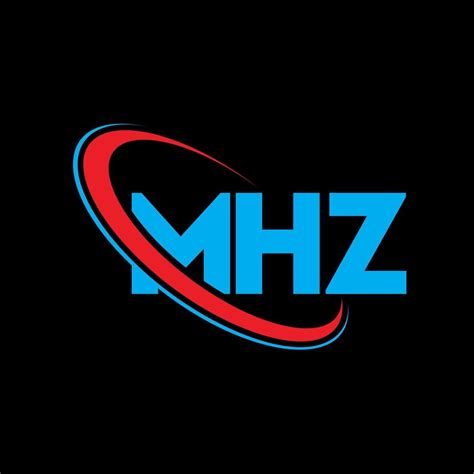 MHZ Logo MHZ Letter MHZ Letter Logo Design Initials MHZ Logo Linked