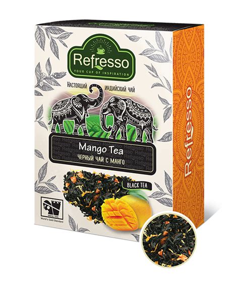 Ассам черный с манго 100г - REFRESSO | Чай и кофе оптом