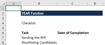 YEAR Function Formula Examples How To Use Year In Excel