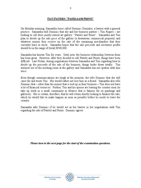 Nca Sample Exam Professional Responsibility 2009 Pdf Lawsuit Negotiation