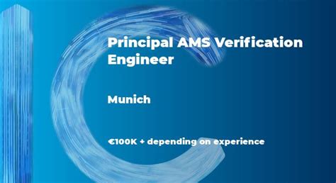 Vacancy Principal Ams Verification Engineer Ane Bauer