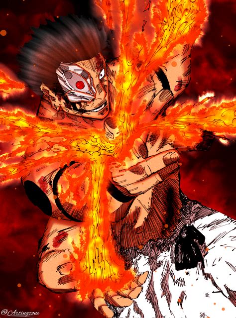 Jujutsu Kaisen Chapter 259 Colored Panel Sukuna Stance Colored