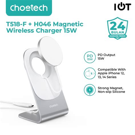 Jual Choetech T518 Fh046 Magnetic Wireless Charger 15w Shopee Indonesia