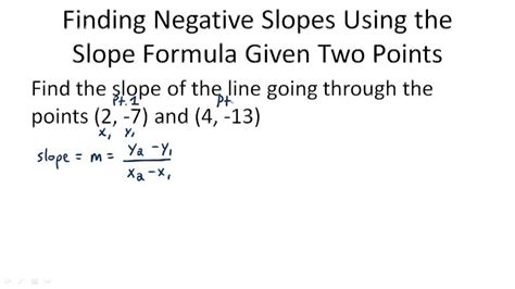 Finding Slope Example 2 Video Algebra CK 12 Foundation