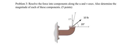 solved problem 3 resolve the force into components along