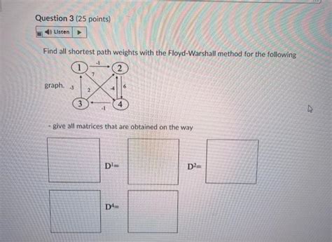 Solved Using Bellman Ford Find The Shortest Path Tree From