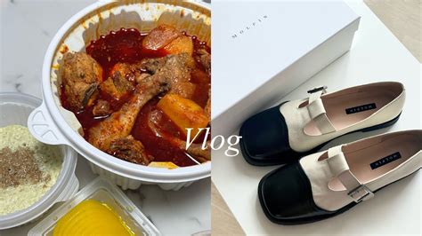 Vlog 🔥엽기닭볶음탕 초보맛엽떡당면계란찜 로퍼추천몰핀 가리비찜 전복 치즈퐁듀 화분 분갈이 신혼부부 주말일상 소주맥주 먹방 Youtube