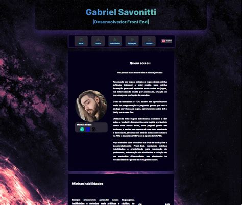 GitHub Savonitti CVGabrielSavonitti My Curriculum Vitae Done With HTML CSS JS