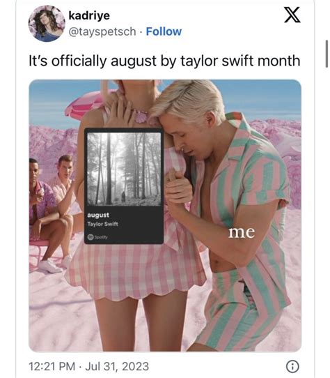 Folklore Girlies Get It The Taylor Swift August Memes Are Here