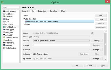 Visual C Qt Creator 2 8 1 MSVC 2013 Express No Compiler Can