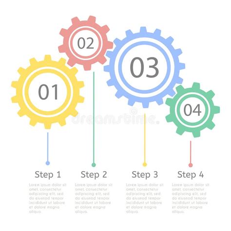 Progress Statistic Concept Infographic Vector Template For