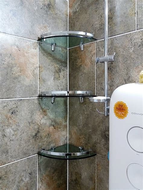 쭈니몰 김해 욕실코너선반 구산동 한라비발디아파트 거실화장실 강화유리코너선반 설치 네이버 블로그