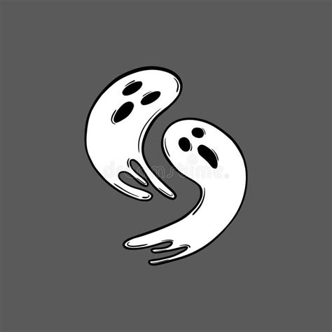 Dancing Ghost Stock Illustration Illustration Of Moustache 259166962
