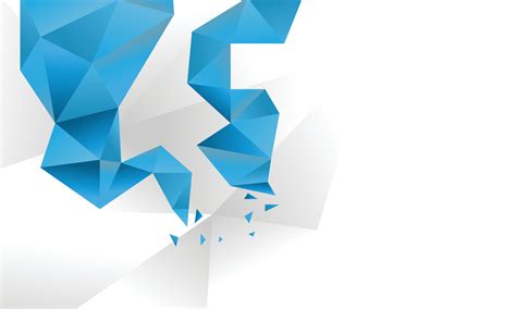 Abstract Blue Polygon Style On White Background 6852863 Vector Art At