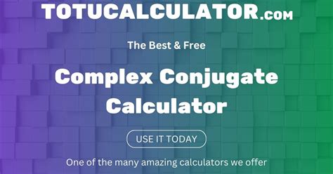 Complex Conjugate Calculator Math Function Tool
