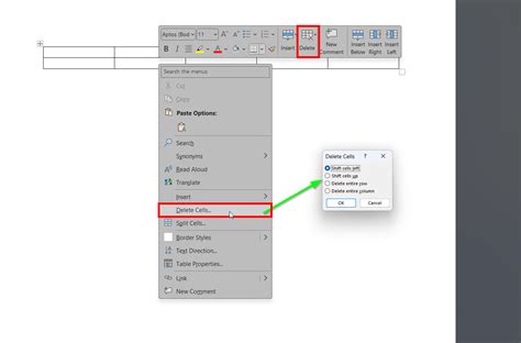 Word Tables Support And Information Zone