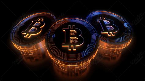 3d 렌더링된 네온 비트코인 조명으로 조명된 검정색 배경 비트코인 배경 암호화폐 배경 디지털 경제 배경 이미지 Hd 비트코인 암호화폐 디지털 경제 배경 사진 무료