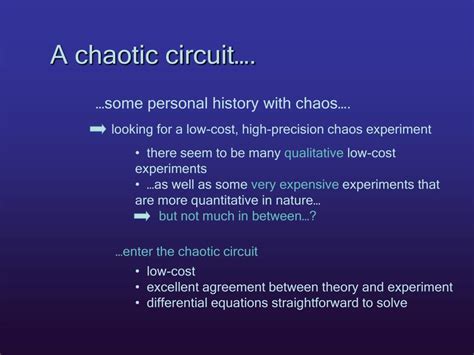 Ppt Synchronization And Encryption With A Pair Of Simple Chaotic Circuits Powerpoint
