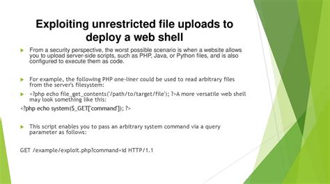 Chapter 9 File Upload Vulnerabilities презентация онлайн