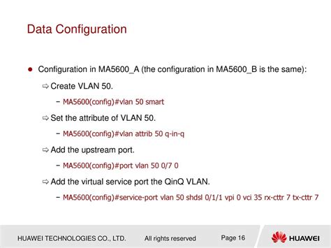 SmartAX MA VLAN New Service Ppt Download