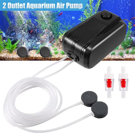Aquarium Air Pump Mitocapy Silent Manta Ray Design For Fish Tanks Up
