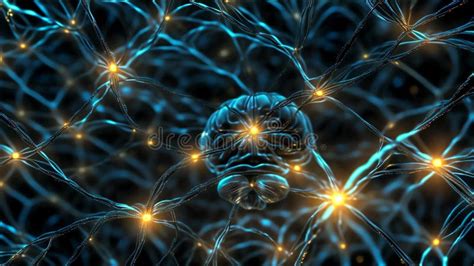 Neural Cells And Synaptic Network Stock Footage Video Of Biology