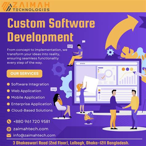 Zaimah Technologies Bangladesh Limited On Linkedin Custom Software Development Services Zaimah