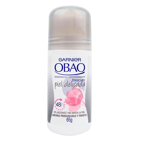 Obao Desodorante Roll On Piel Delicada 2x1 X 65 Ml