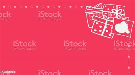 장식품과 요소가 있는 분홍색 배경 사랑의 마음 선물 상자 선물 리본 2월 14일 발렌타인 데이 어머니의 날 결혼식 기념일