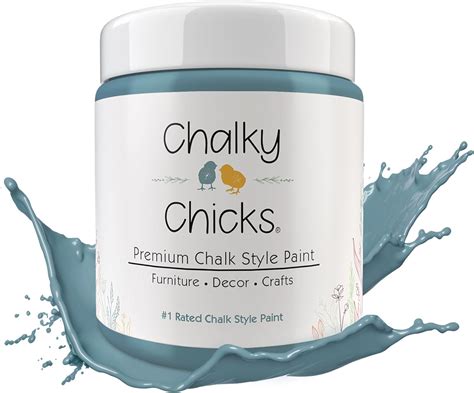 Chalky Chicks 4 Fl Oz Matte Y Blue Medium Blue Chalk