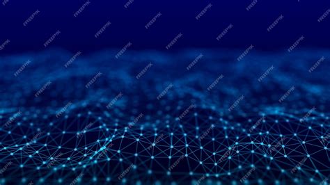 Premium Photo The Structure Of The Network Connection Of Points And Lines Data Technology