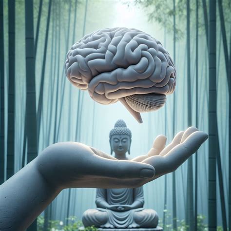 Premium Ai Image Mindfulness Brain Illustration