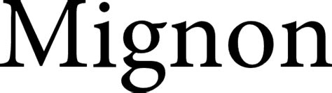 Mignon Regular Font