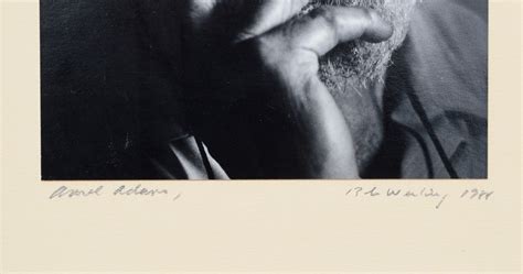Robert Werling Portrait Of Ansel Adams Signed Black And White