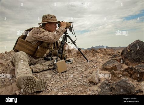 Us Marine Corps Cpl Anthony Mercedes A Fire Support Marine With 1st Air Naval Gunfire