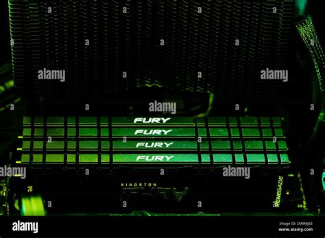 Lviv Ukraine September 9 2022 Ddr4 64gb 4x16gb 3600 Mhz Fury