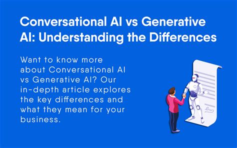 Conversational Ai Vs Generative Ai Understanding The Differences