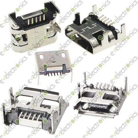 Micro Usb B Female 5pin Smt Socket Connector Hw Mc In Pakistan
