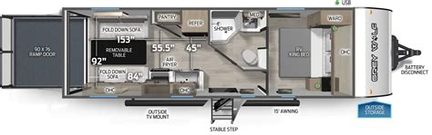 2026 Cherokee Grey Wolf 22rr Floorplan Forest River Rv