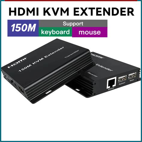 M Kvm Hdmi Usb Extender Over Rj Ethernet Lan Cat E Hdmi Kvm Extender Video Extension