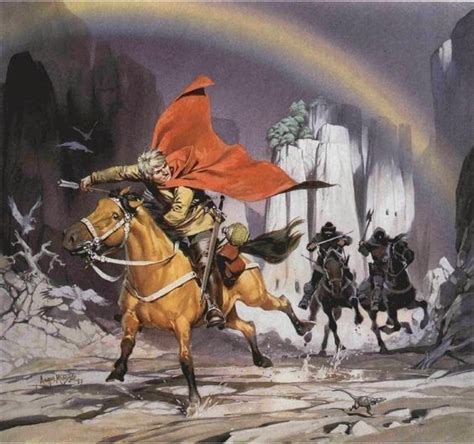 Angus Mcbridepursuit Middle Earth Art Tolkien Artwork Art