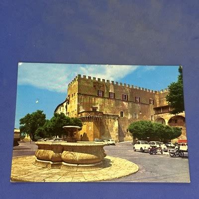 Pitigliano Piazza Della Repubblica E Castello Orsini Cartolina A Colori Ebay