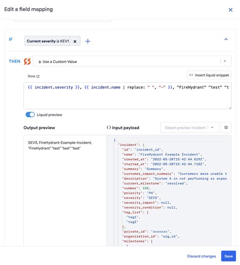 Jira Field Mapping Firehydrant