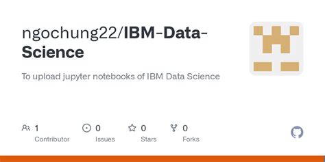 GitHub Ngochung IBM Data Science To Upload Jupyter Notebooks Of IBM Data Science