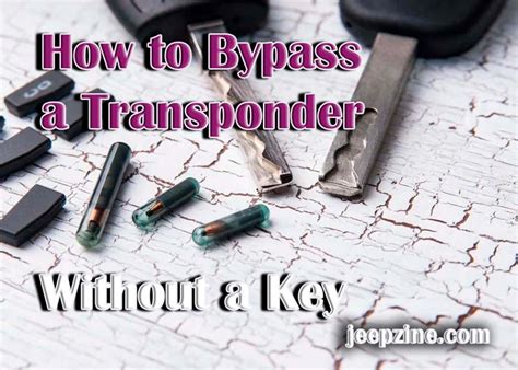Bypassing Your Cars Transponder Without A Key