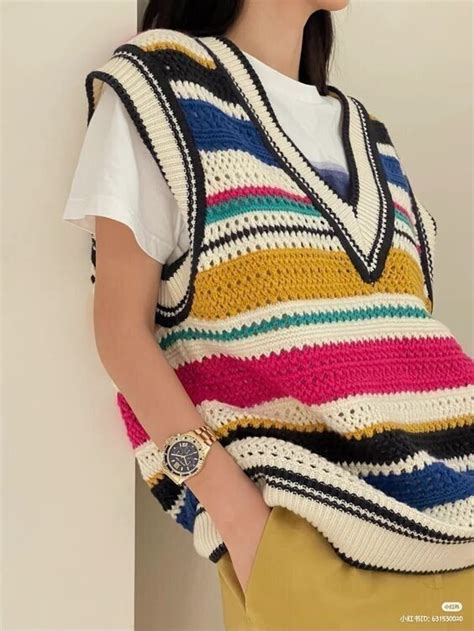 Одноклассники Вязаный крючком топ Связанные крючком топы Вязание крючком жилет